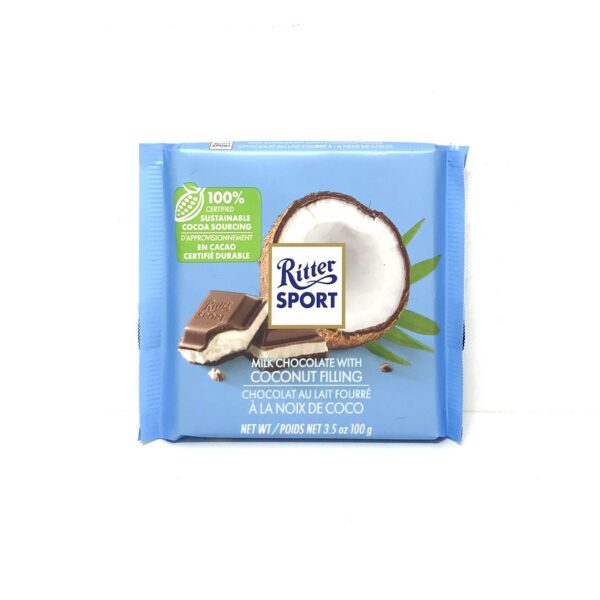 RITTER CHOCO. COCONUT 100gr - Marché Eden