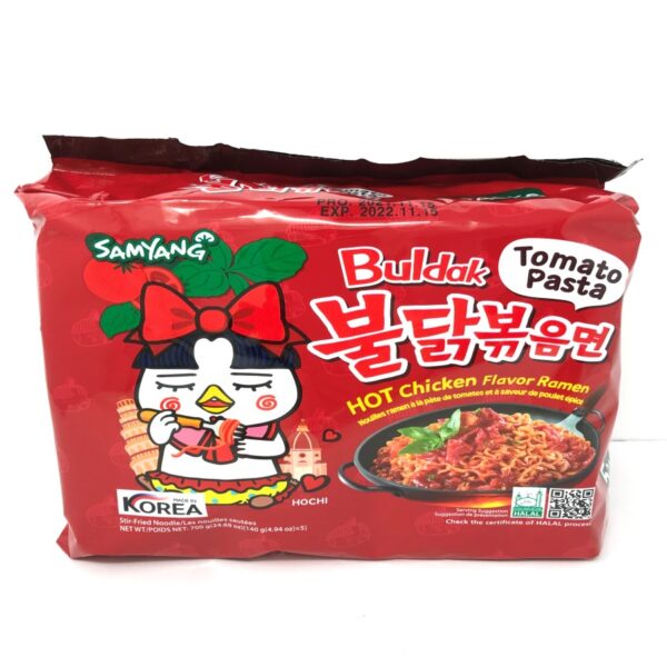 SAMYANG BULDAK TOMATO PASTA 5x140 gr - Marché Eden